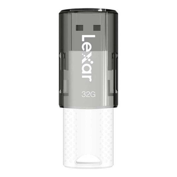 Lexar, 32GB JumpDrive, S60, USB 2.0, Flash Drive, w/ cap, White/Black ...